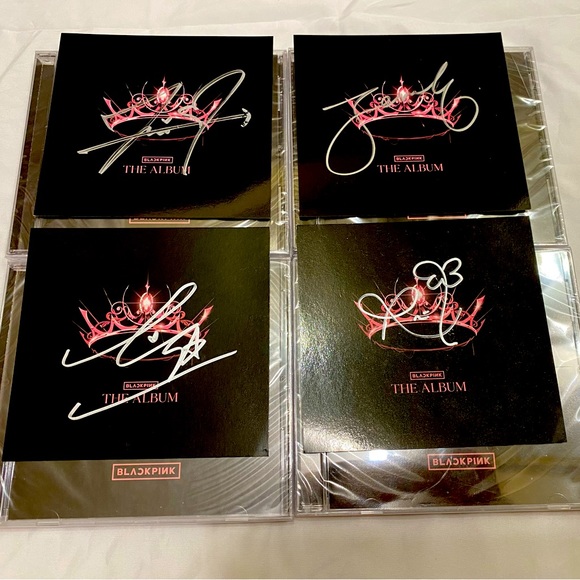 Media | Blackpink The Album Jisoo Jennie Rose Lisa All Member Signed ...